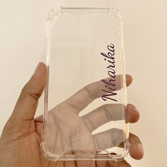 Custom Text iPhone Transparent Case – OMGs