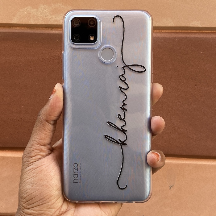 Custom Name Printed Realme Transparent Case – OMGs
