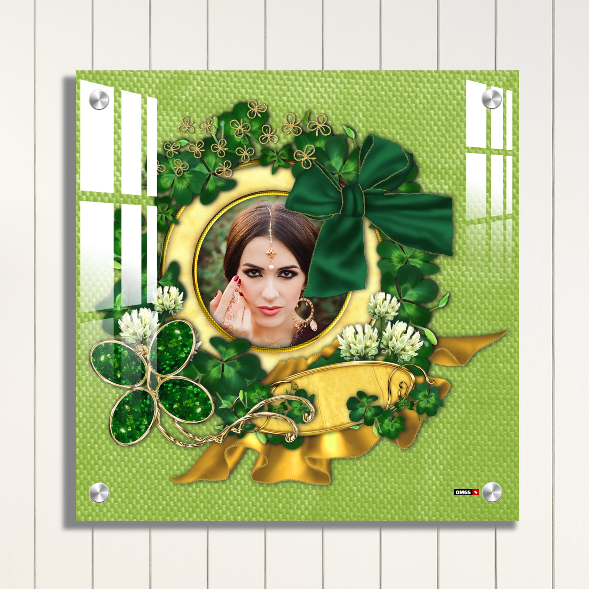 Clover Leaves Acrylic Wall Photo Frame – OMGs