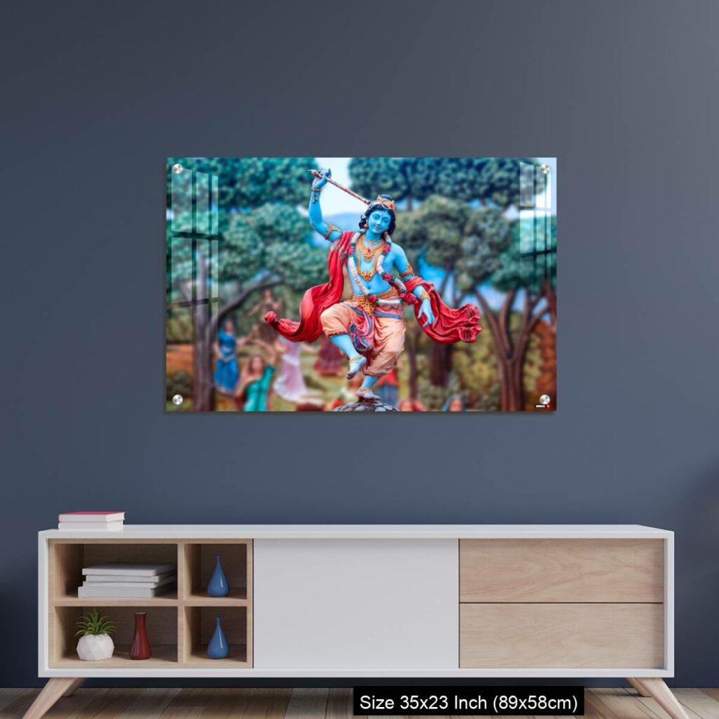 OMGs Acrylic Wall Decor – India, Vrindavan, Dancing Krishna | OMGS | OMGS